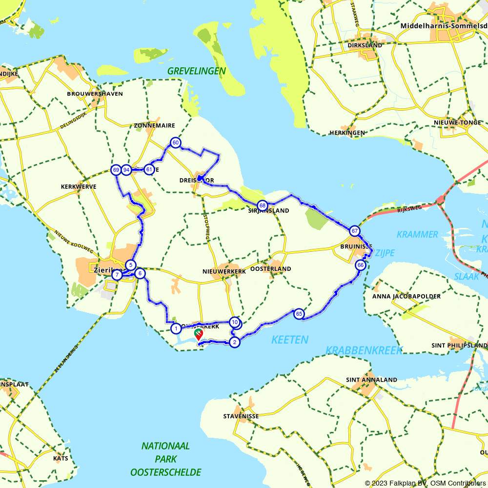 Rondje Ouwerkerk, Noordgouwe en Dreischor - Schouwen-Duiveland ...
