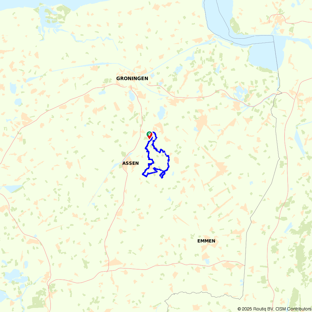 Fietsen langs de hunebedden - Tynaarlo - Fietsroute | Route.nl