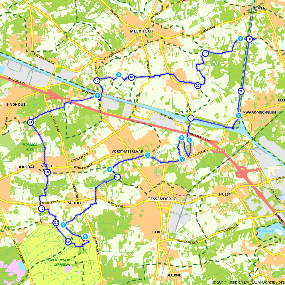 The beautiful green areas around Tessenderlo - Tessenderlo - Cycling ...
