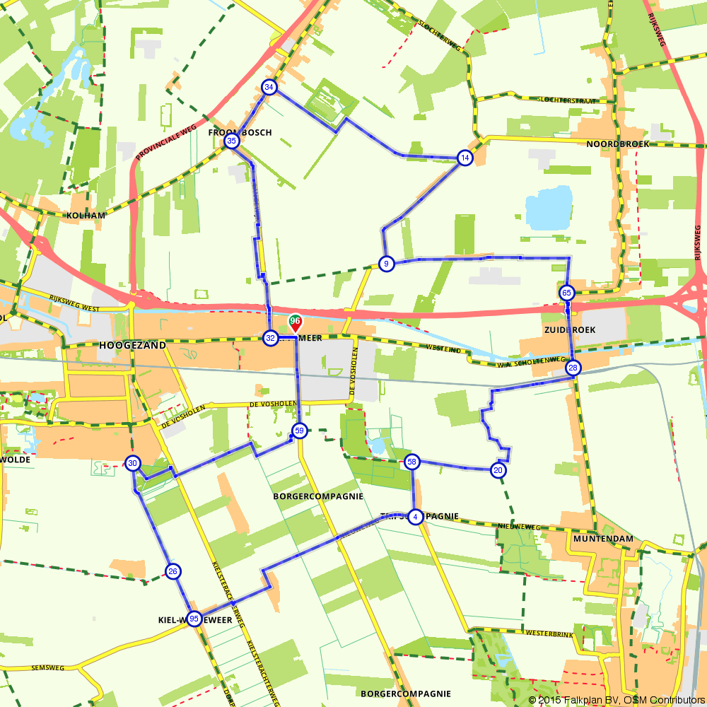 On your bike - Starting point Sappemeer - Sappemeer - Cycling route ...
