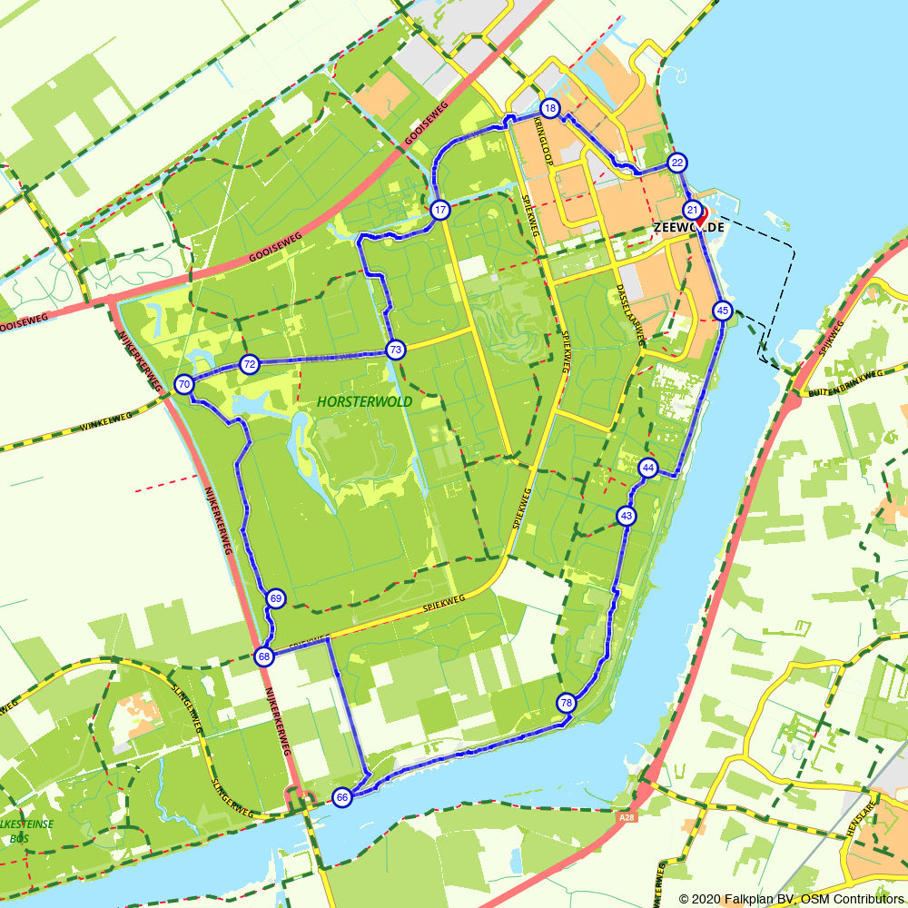 Horsterwold route - Zeewolde - Cycling route | Route.nl