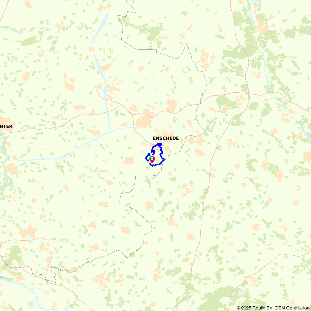 Tour of Enschede and Het Rutbeek - Enschede - Cycling route | Route.nl