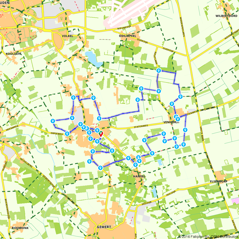 Monument route Boekel & Venhorst - Boekel - Cycling route | Route.nl