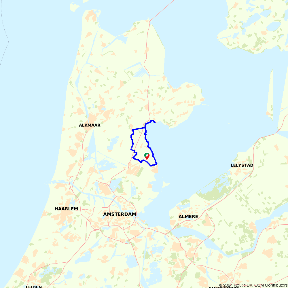 Tour of Markermeer and Hoorn - Edam-Volendam - Cycling route | Route.nl