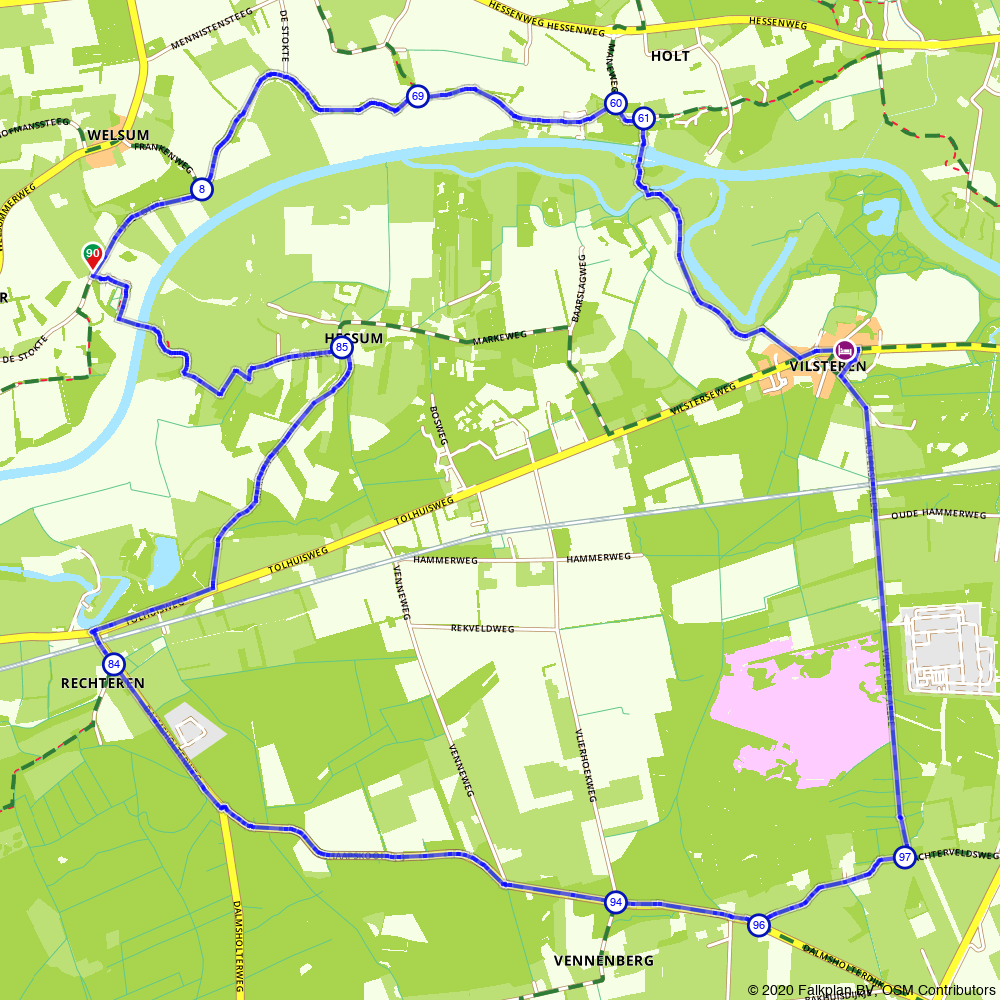 Around Dalfsen - Dalfsen - Cycling route | Route.nl