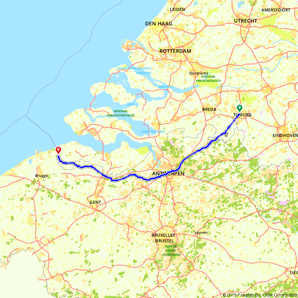 Tilburg lock - Tilburg - Cycling route | Route.nl
