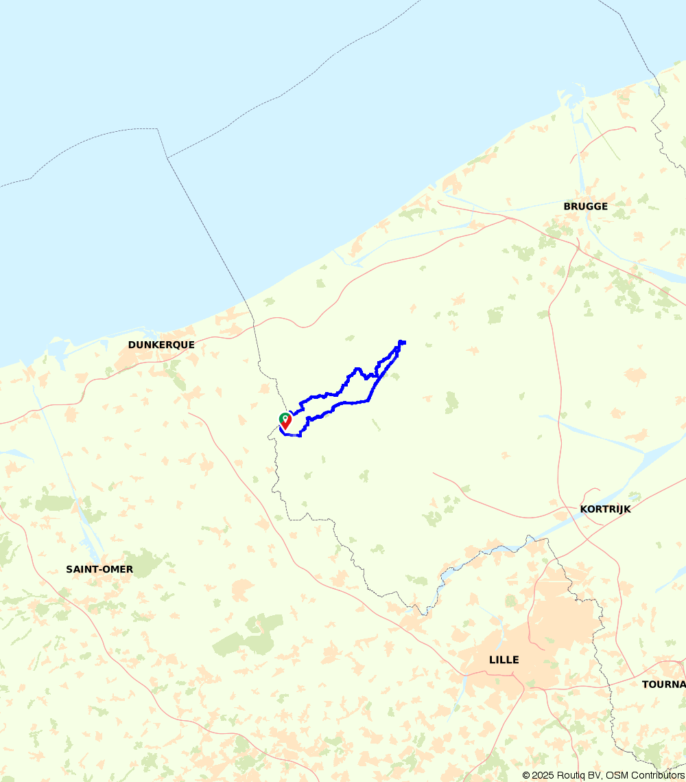 Cycling along the Yser between the French border and Diksmuide ...