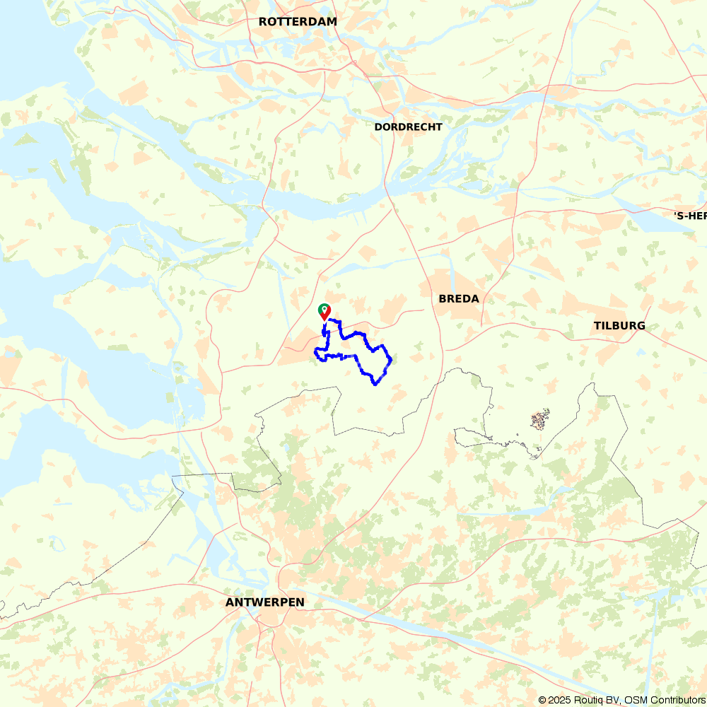 Sedge Rucphen Sprundel of Amelsfoort - Rucphen - Cycling route | Route.nl