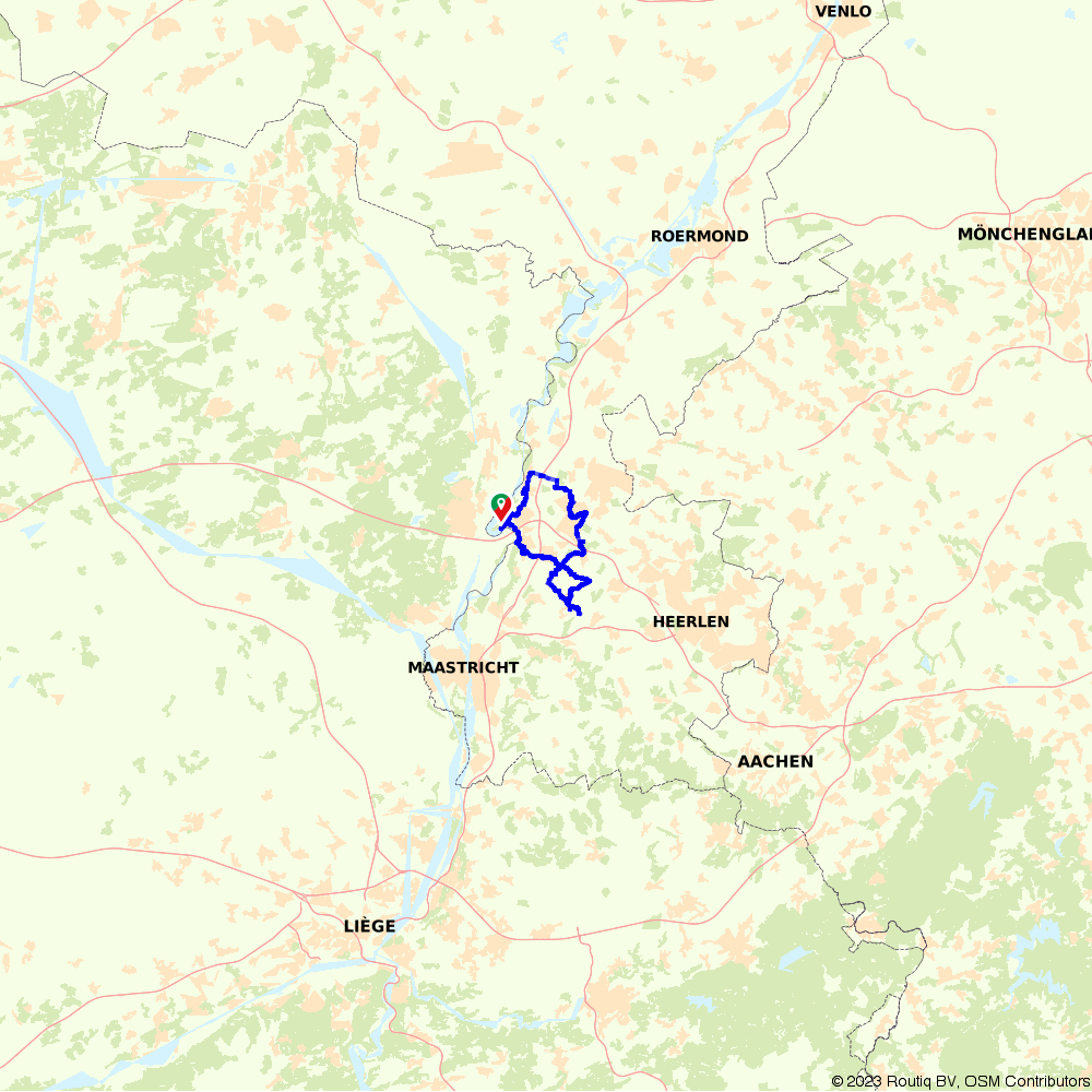 147661 Cycling route from the Limburgse Meers