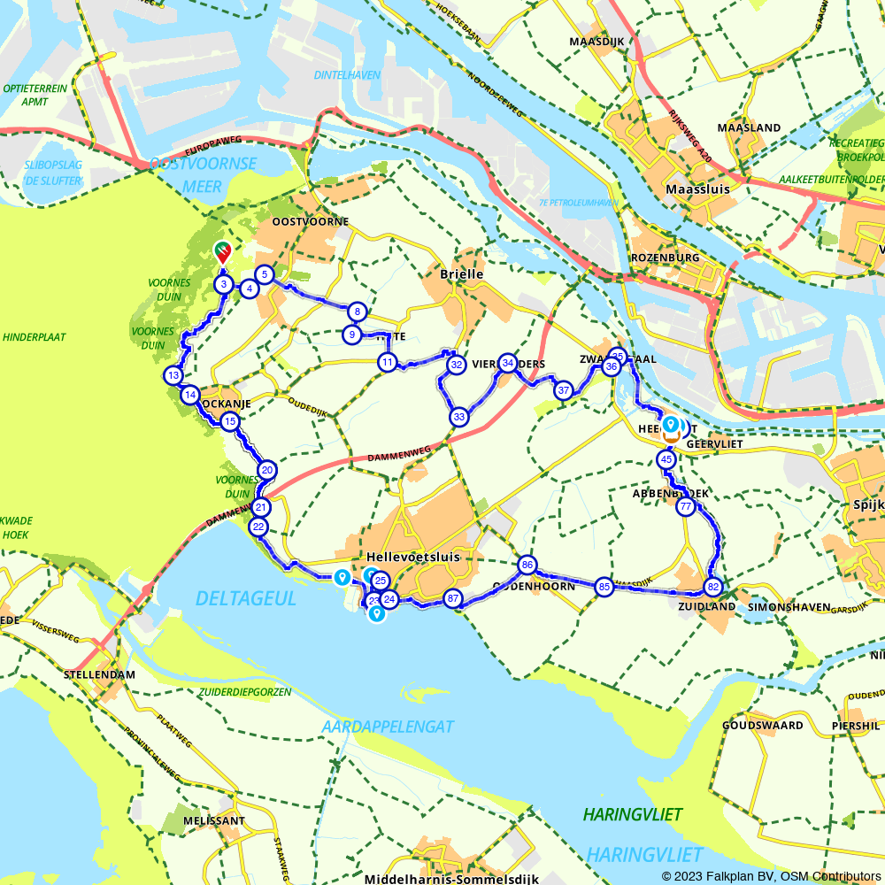 147824 A beautiful trip over Voorne--Putten