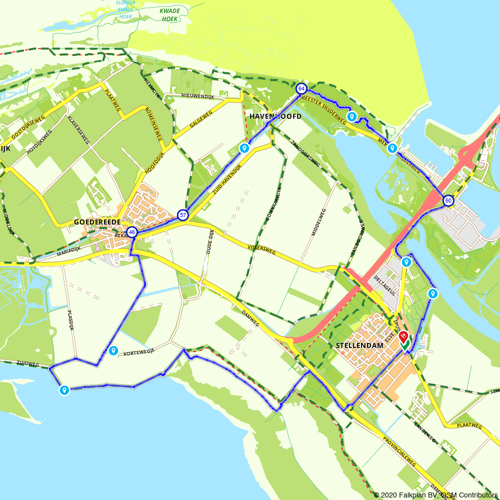 Stellendam - Goeree-Overflakkee - Hiking route | Route.nl