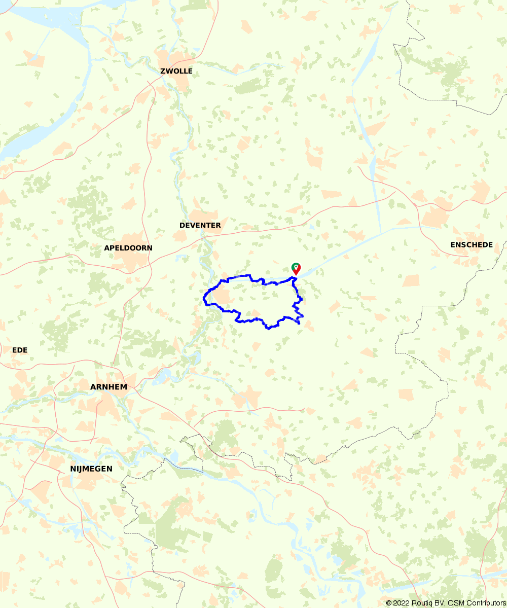 1513267 long route Lochem Zutphen
