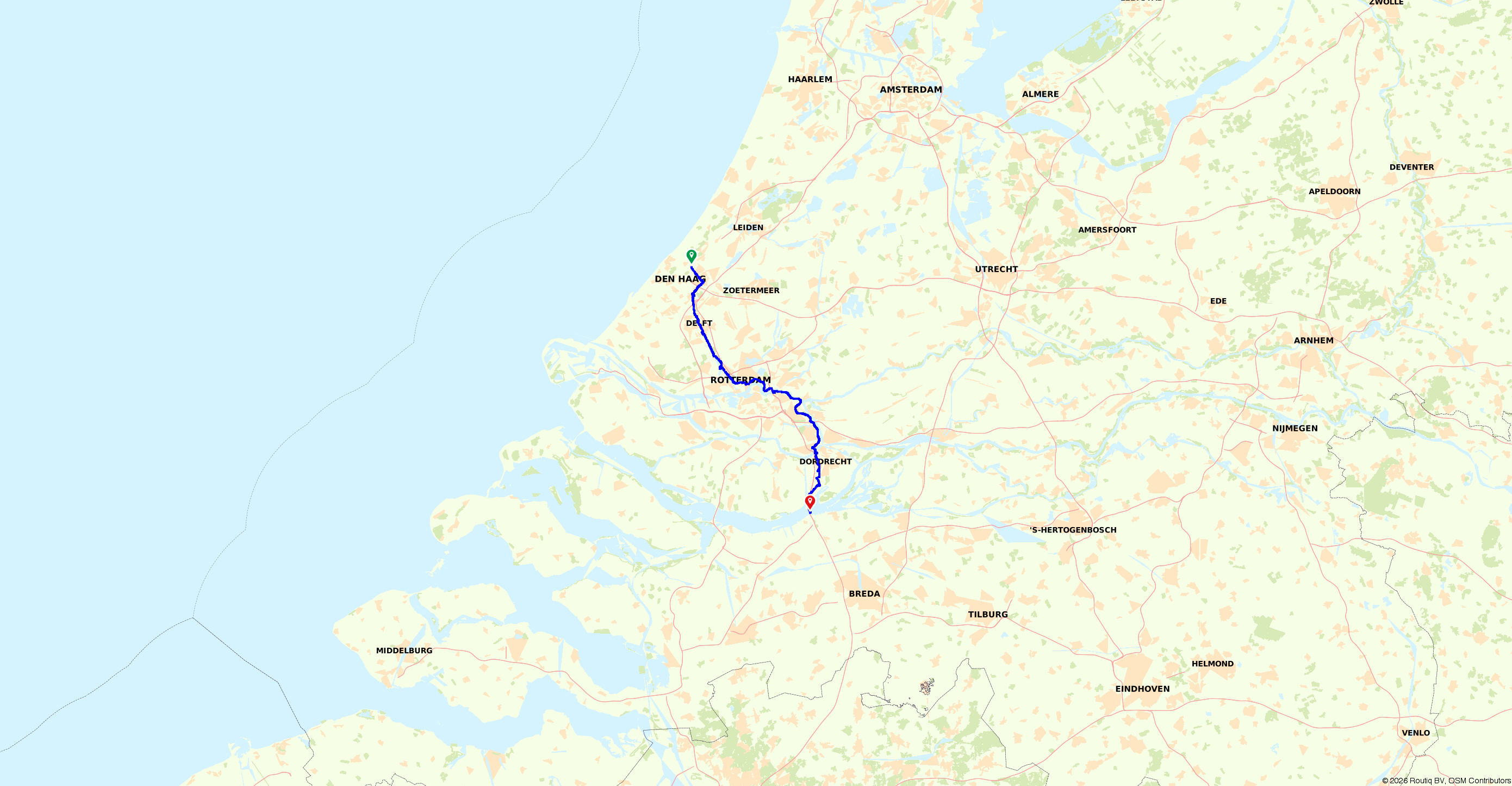the hague back - The Hague - Cycling route | Route.nl