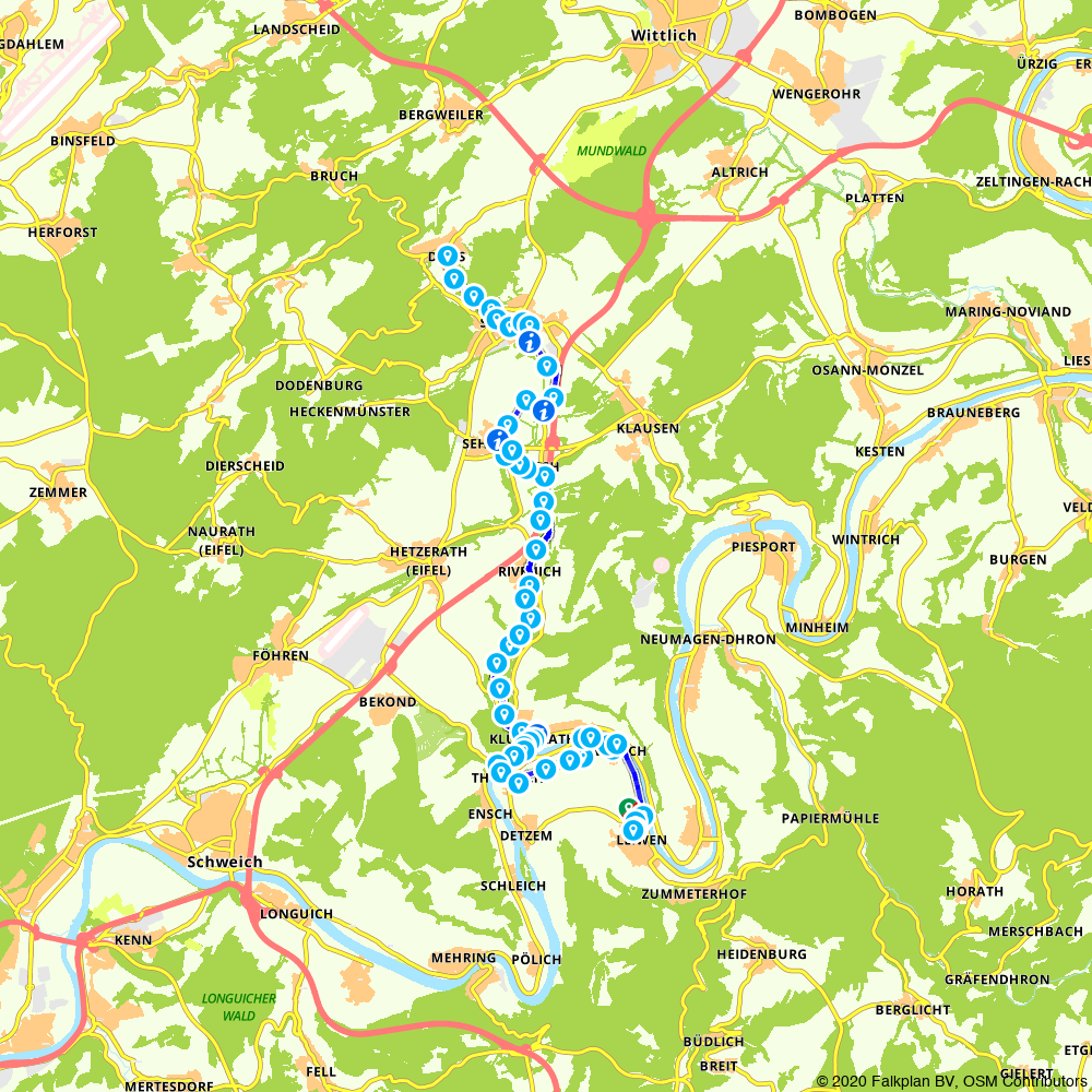 A tour of Leiwen on the Moselle-Salm Cycle Route - Leiwen - Cycling ...