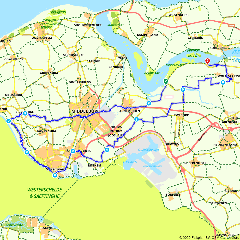 route nl zeeland - Middelburg - Fietsroute | Route.nl