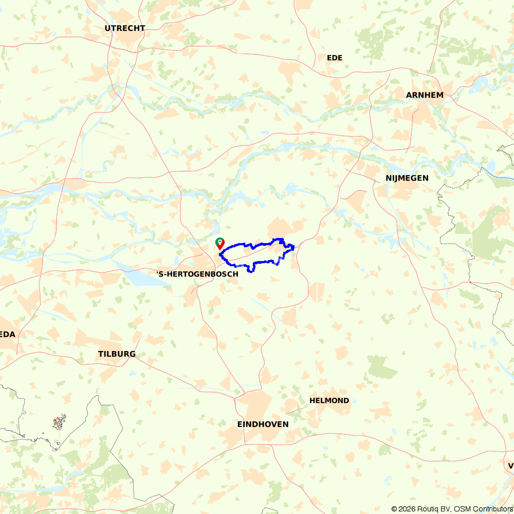 Rosmalen-Nistelrode. from Amelsfoort - 's-Hertogenbosch - Cycling route ...