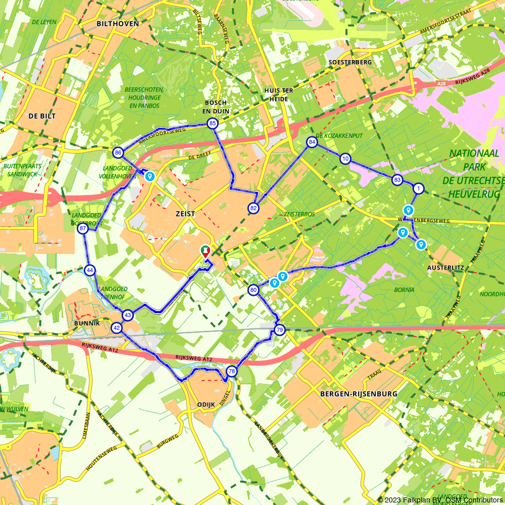 In and around Zeist - Zeist - Cycling route | Route.nl