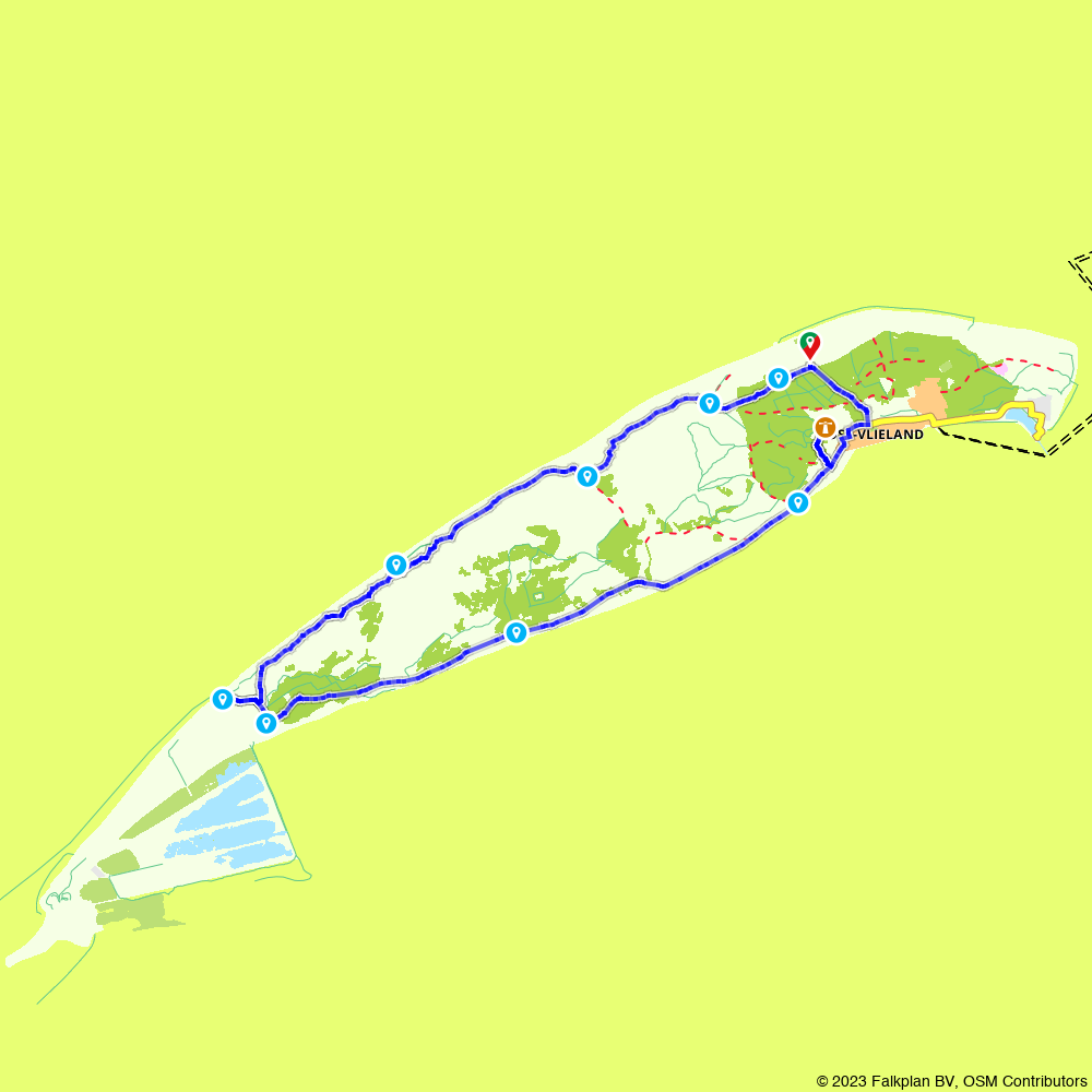 Unieke uitkijkpunten langs de route in Vlieland - Vlieland - Fietsroute ...