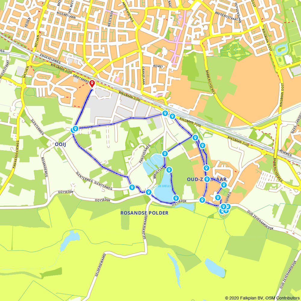 team walk team 4 short - Zevenaar - Hiking route | Route.nl