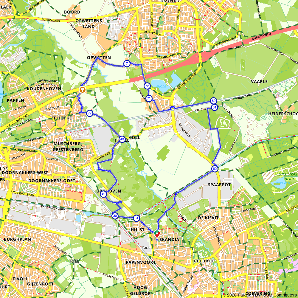 round up - Geldrop-Mierlo - Hiking route | Route.nl
