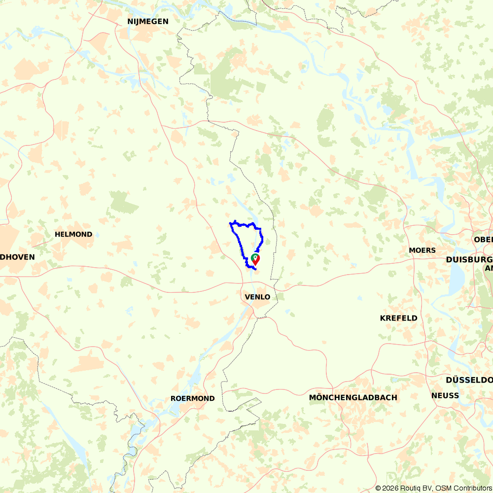 Tour along the Maas near Tienray and Grubbenvorst - Venlo - Cycling ...