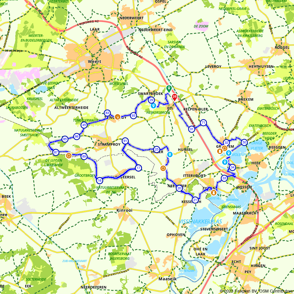 The charms of Central Limburg - Leudal - Cycling route | Route.nl