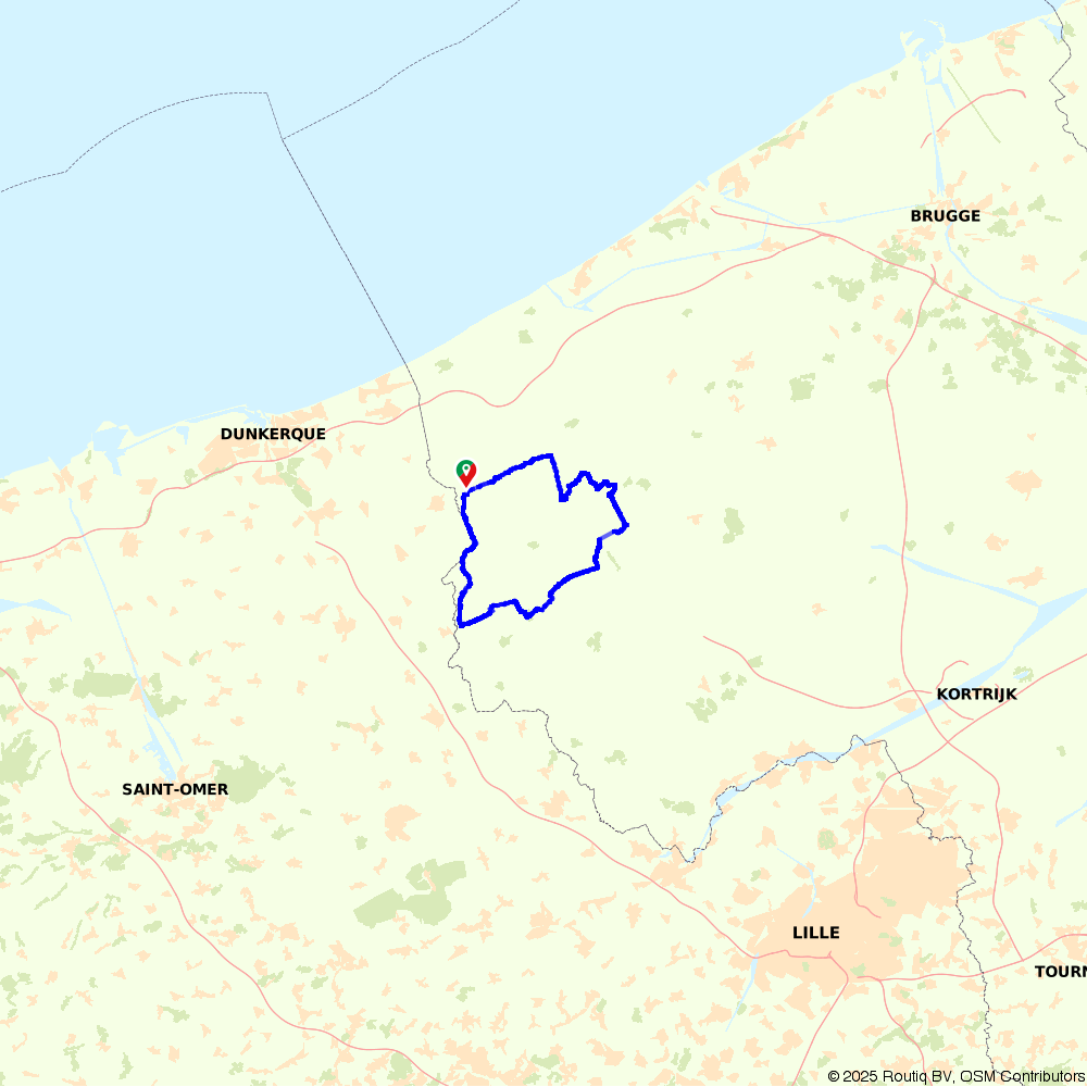 Villages and abbeys in the Flemish Westhoek - Alveringem - Cycling ...