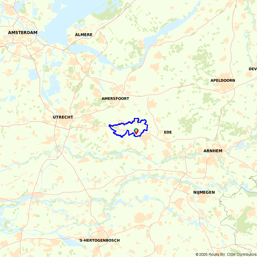 Overberg-Maarn-Scherpenzeel-Overberg - Utrechtse Heuvelrug - Cycling ...