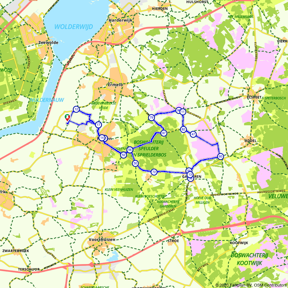 Tour of Putten with Sandra - Putten - Cycling route | Route.nl
