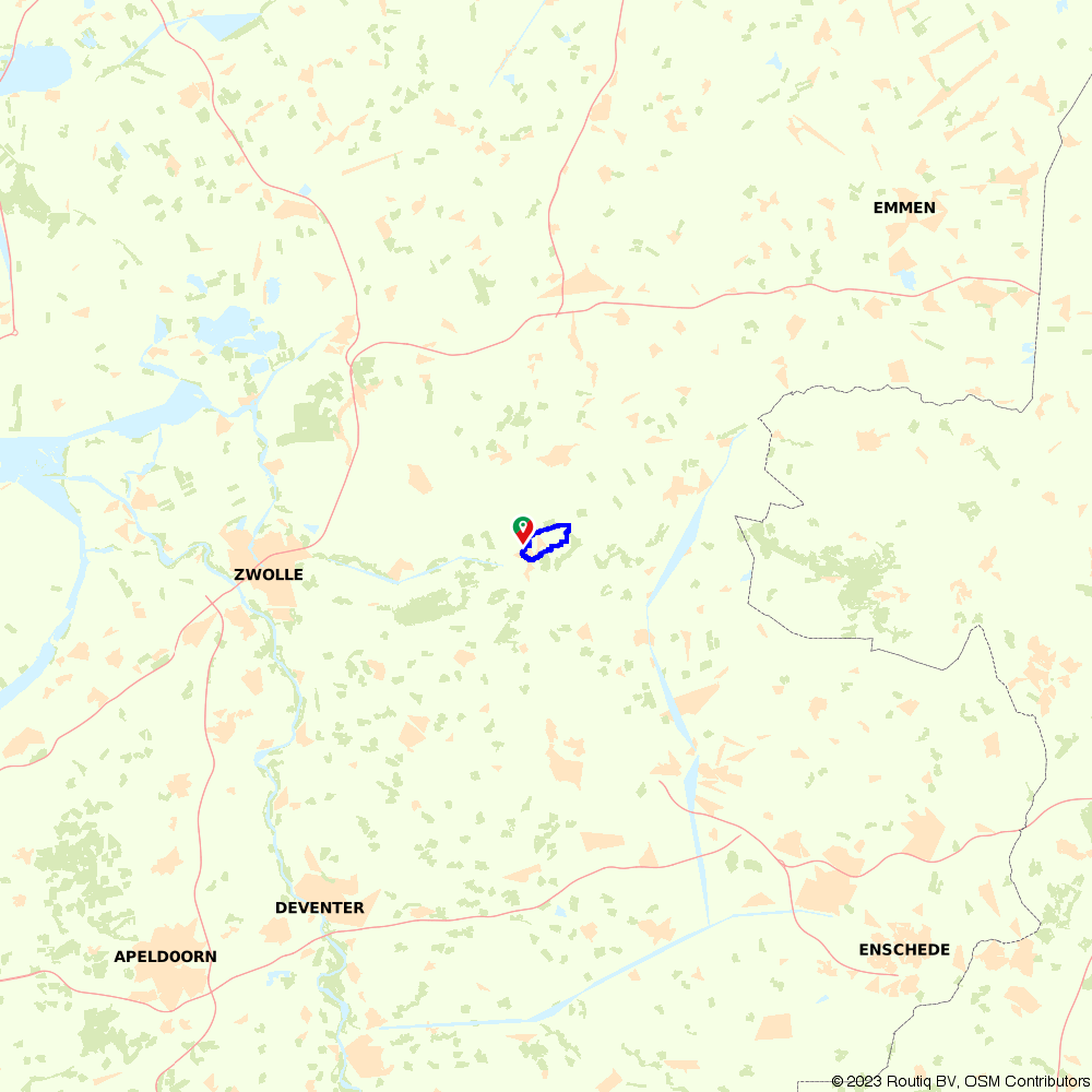 Tour of Arrien and Junner Koeland - Ommen - Hiking route | Route.nl