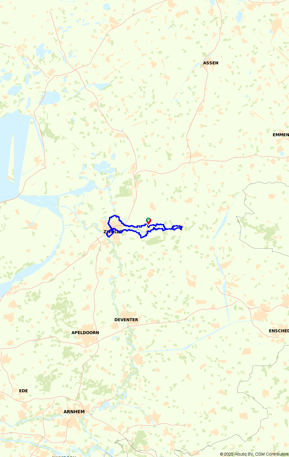 E-bike route Vechtdal and Zwolle - Dalfsen - Cycling route | Route.nl