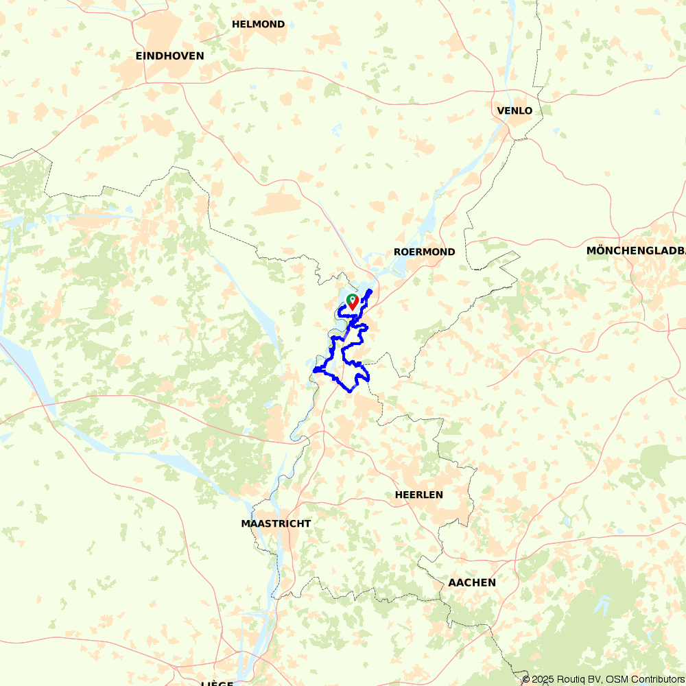 Castles along the Maas in Central Limburg - Maasgouw - Cycling route ...