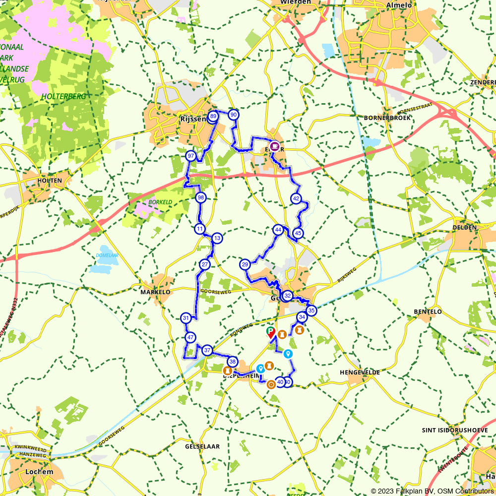 Rondje kastelen in Hof van Twente - Hof van Twente - Fietsroute | Route.nl