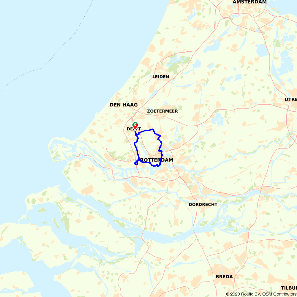 delft-rotterdam - Delft - Fietsroute | Route.nl