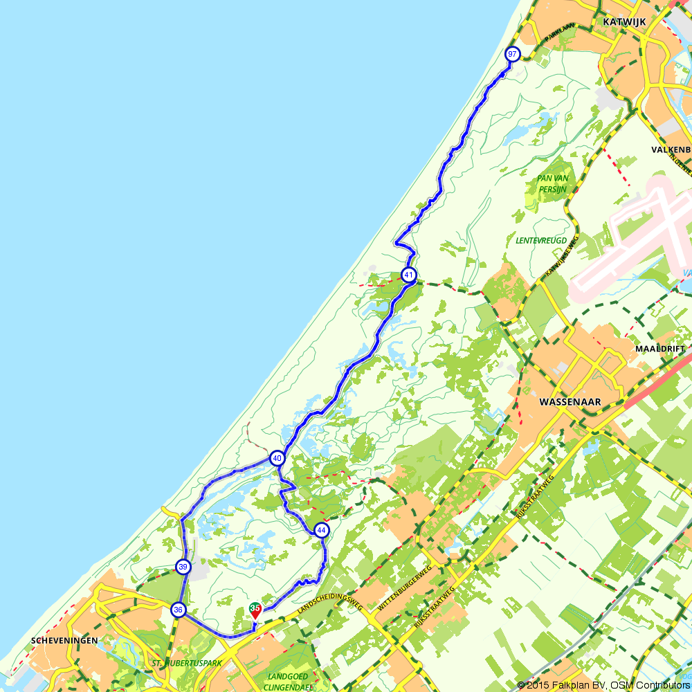 Wassenaar - The Hague - Cycling route | Route.nl