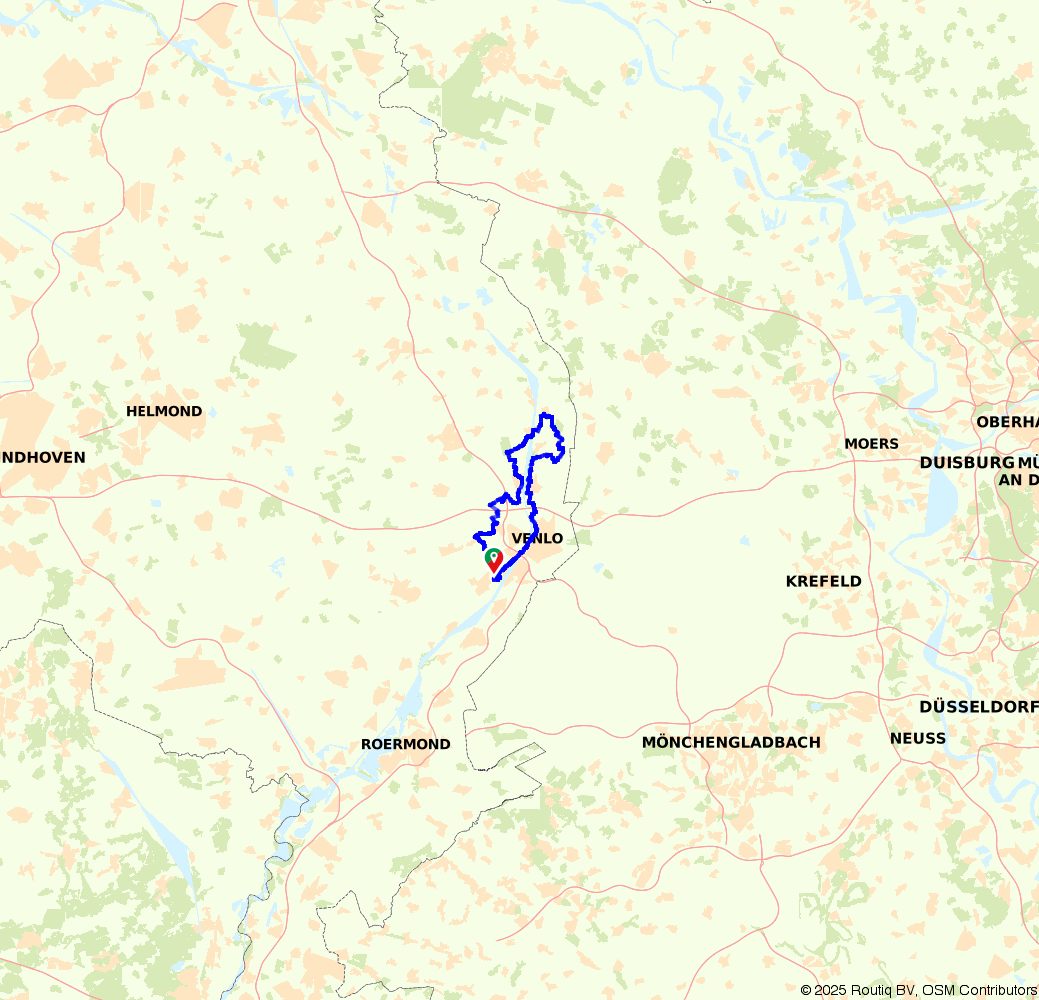 Cycle route Lottum, Grubbenvorst and Horst - Venlo - Cycling route ...