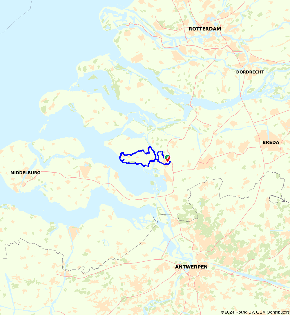 Op Tholen langs de Oosterschelde - Bergen op Zoom - Fietsroute | Route.nl