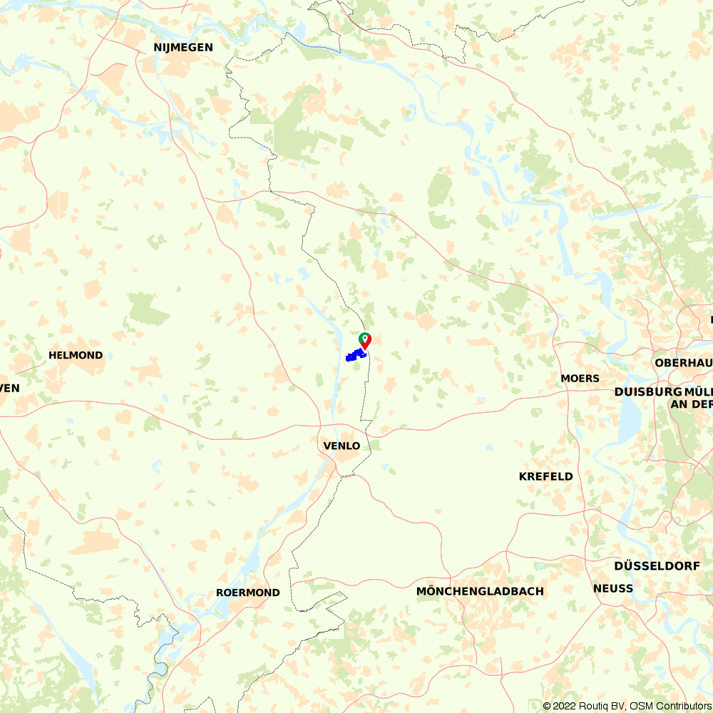 Resort Arcen to Maas Clevers ice cream - Venlo - Hiking route | Route.nl