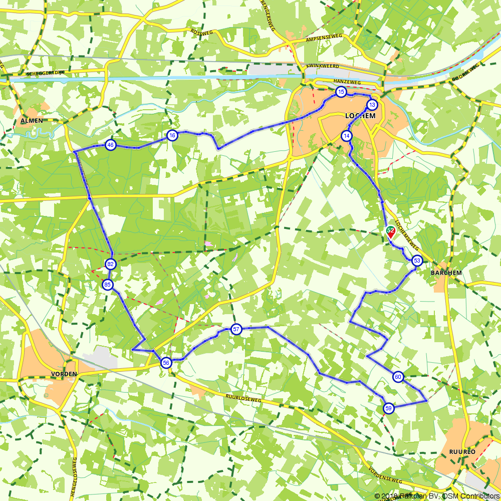 From Barchem to Lochem and back - Lochem - Cycling route | Route.nl