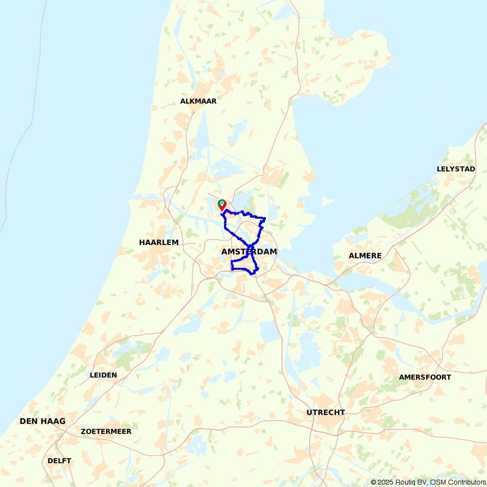 Amsterdam Tour from Zaandam - Zaanstad - Cycling route | Route.nl