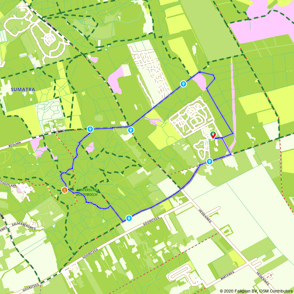 Round Lunteren - Ede - Hiking route | Route.nl