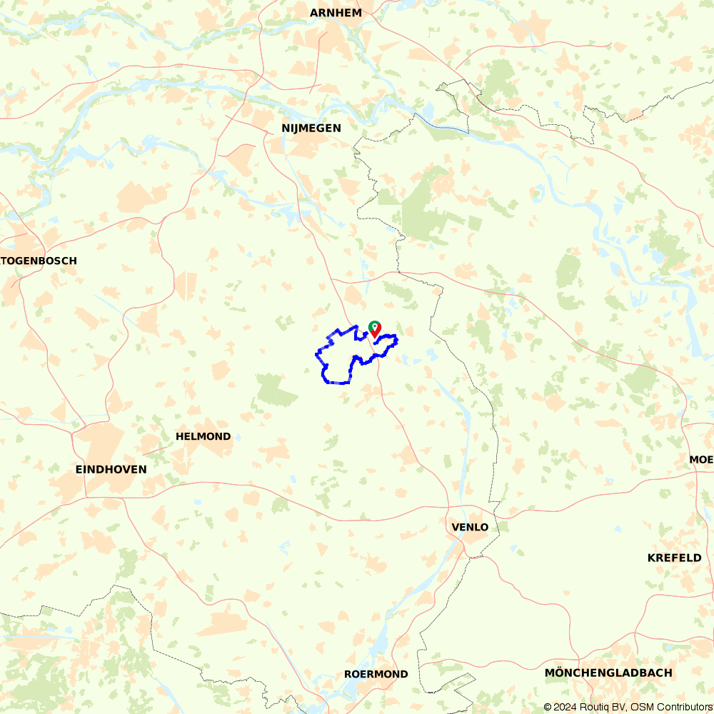 Tour of Overloon - Boxmeer - Cycling route | Route.nl