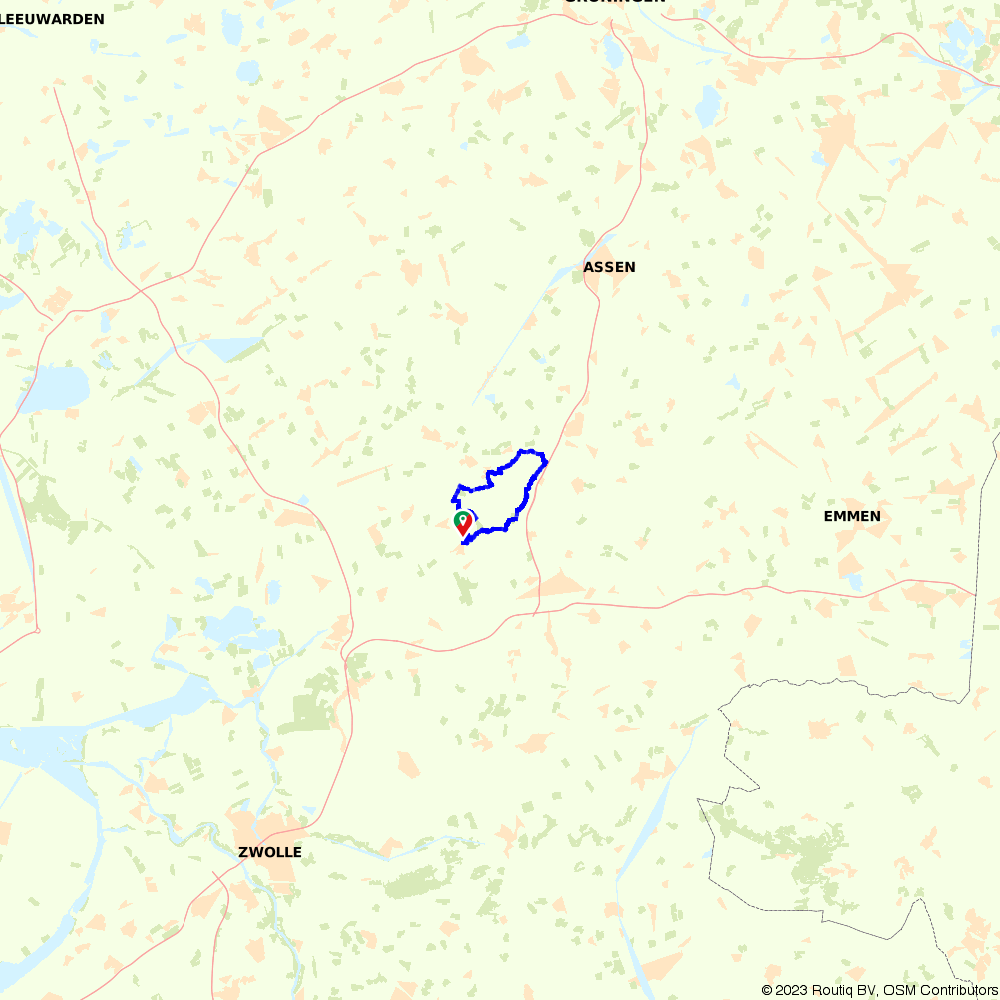 Rondje vennen bij Ruinen Drente - - Fietsroute | Route.nl