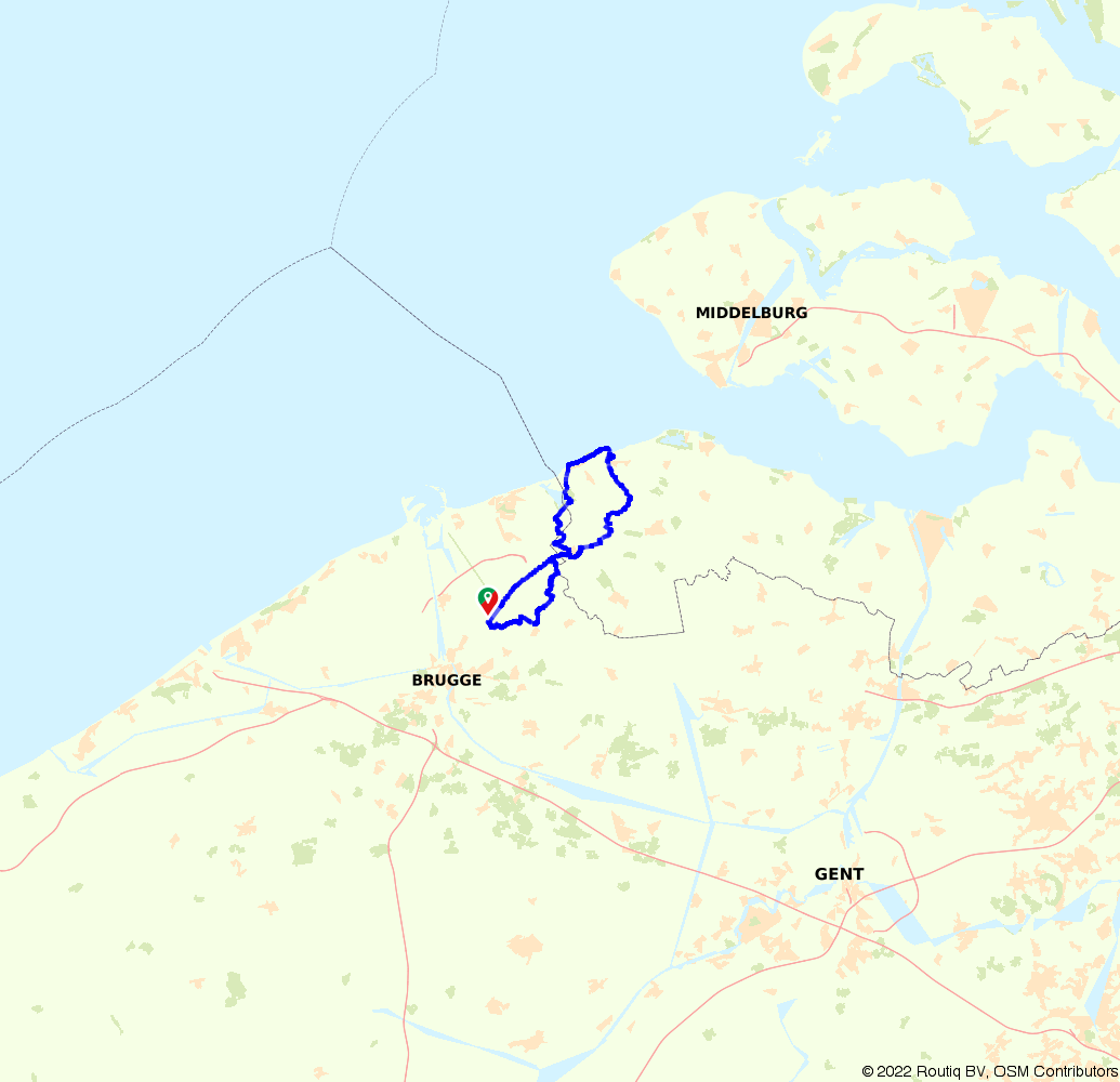 Damme-Lock-Cadzand-Lock-Damme - Damme - Cycling route | Route.nl