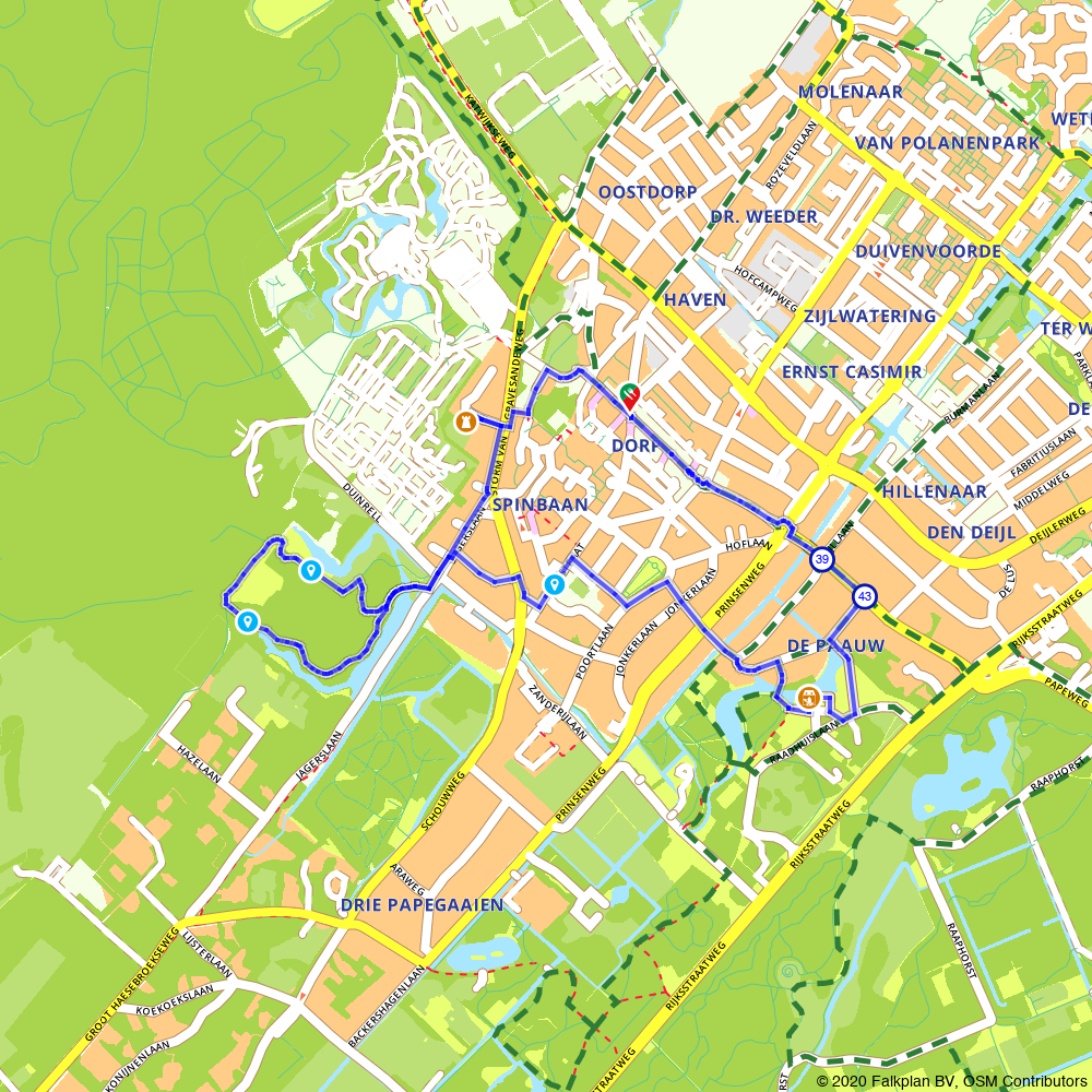 An inspiring landscape - Wassenaar - Hiking route | Route.nl
