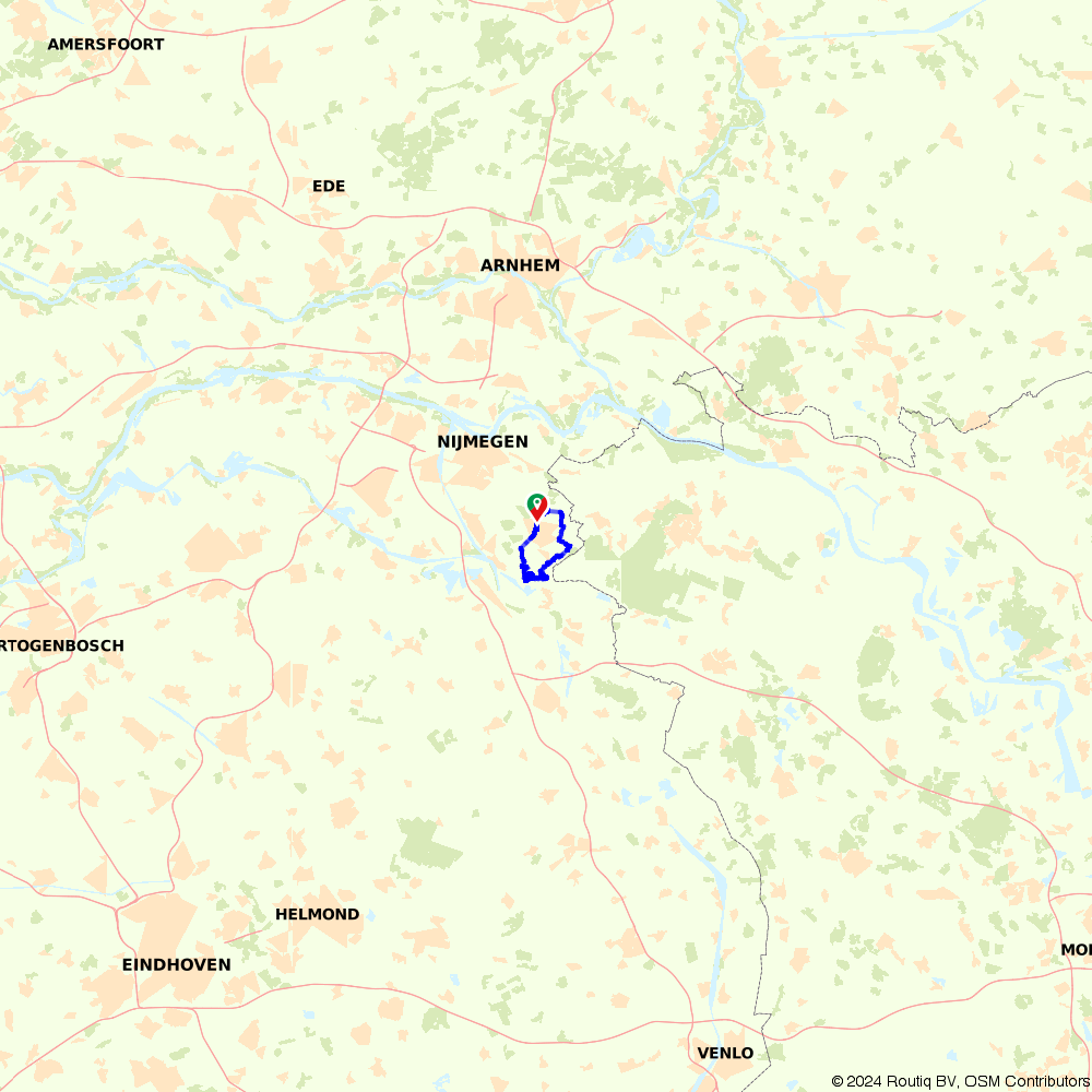 Green circle of Groesbeek - Berg en Dal - Hiking route | Route.nl