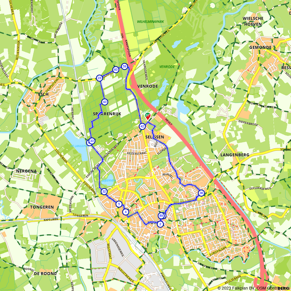 Walking route through Boxtel - Boxtel - Hiking route | Route.nl
