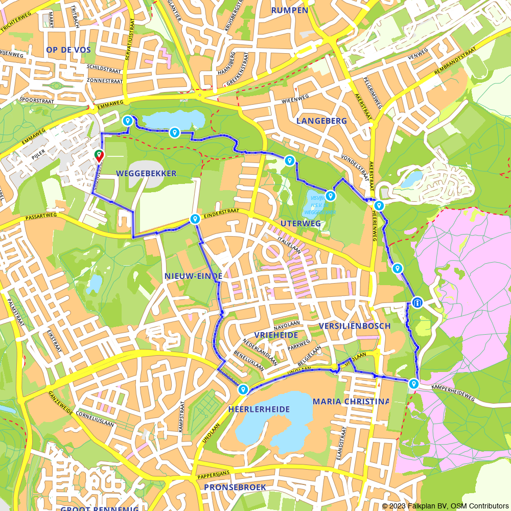 Park route Brunssummerheide - Heerlen - Hiking route | Route.nl