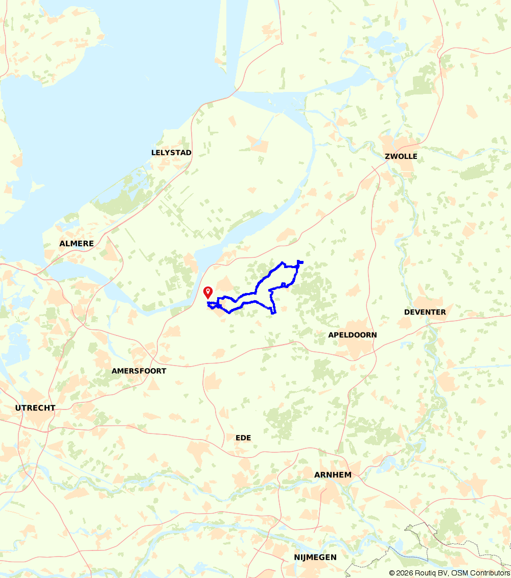 Rondje Putten - Vierhouten - Putten - Fietsroute | Route.nl