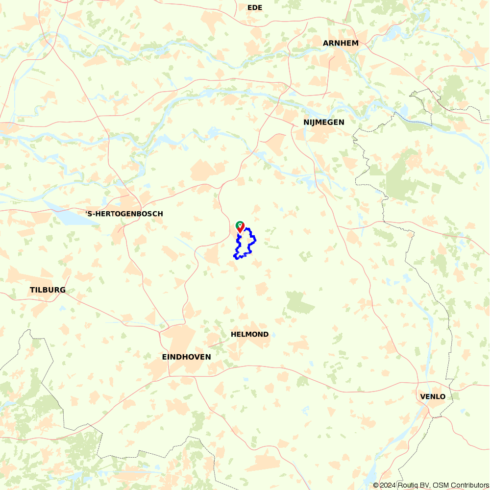 Evening route - Uden - Cycling route | Route.nl